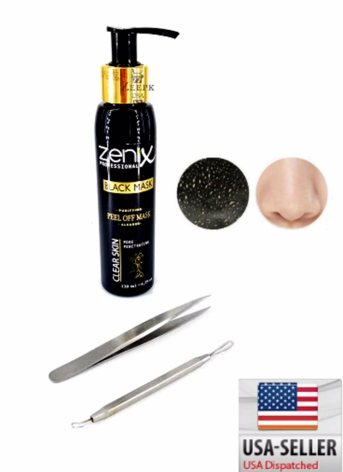 Black Peel-off Mask 130ml Facial Cleansing Blackhead Remover Whitehead ...