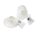 opvise 2 Pcs Clear Plastic Wall Suction Cup Clips Clamps Strong Sucker ...