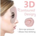 3D Eye Mask for Sleeping 100% Light Blocking Eye Covers with Adjustable ...
