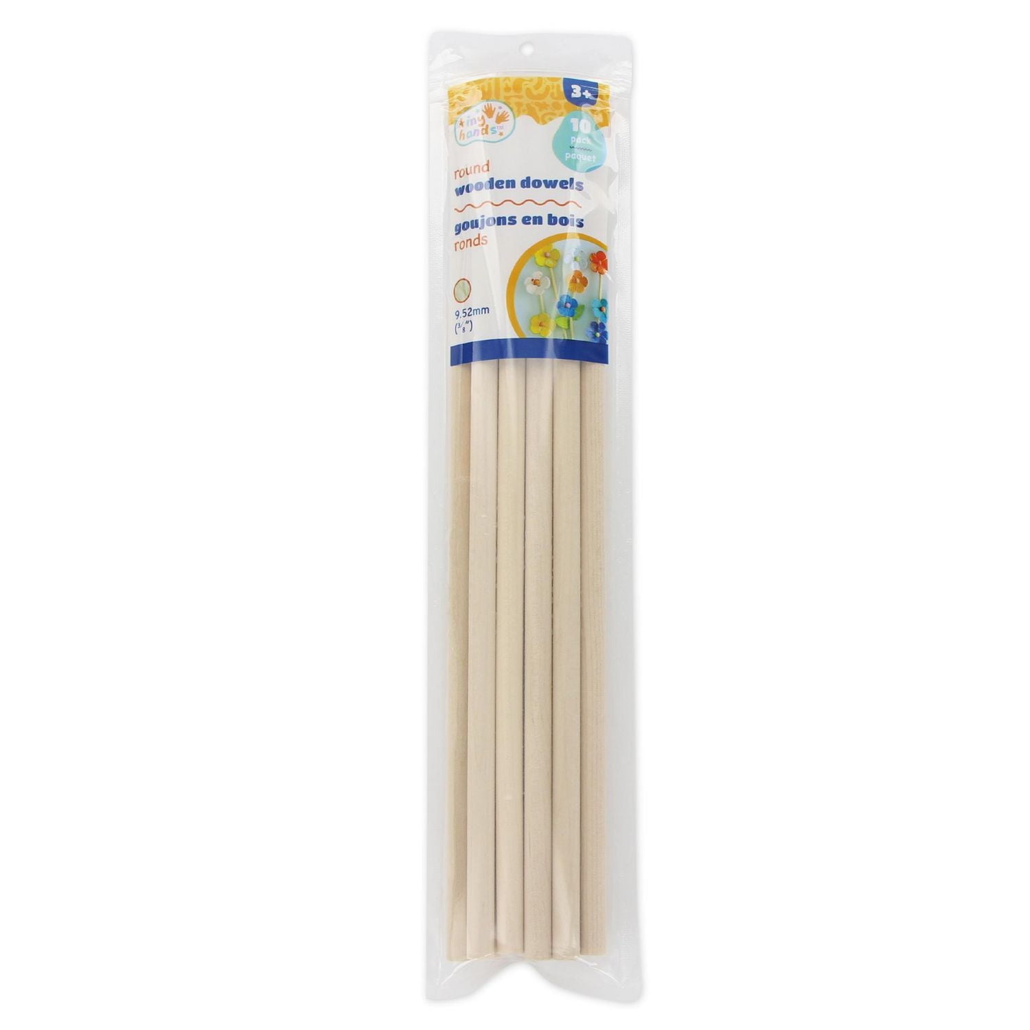 Click here for Tiny Hands Wooden Round Dowels - 10‑pack  9.52 Mm... prices