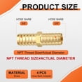 4 Pack Brass Hose Barb Adapter, 5/8" To for Industrial, Automotive ...