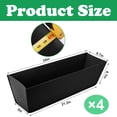 4 Pcs 24 Inch Fabric Plant Window Box Liners-Rectangular Non-Woven ...