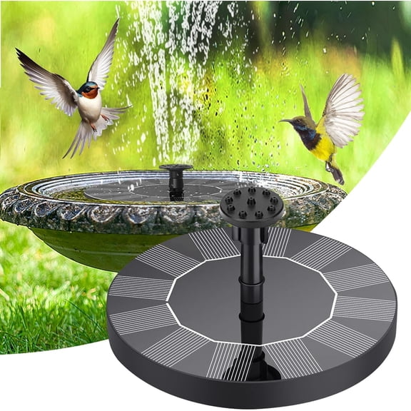 ODOMY Solar Fountain Pump Energy-Saving Plants Watering Kit Floating ...