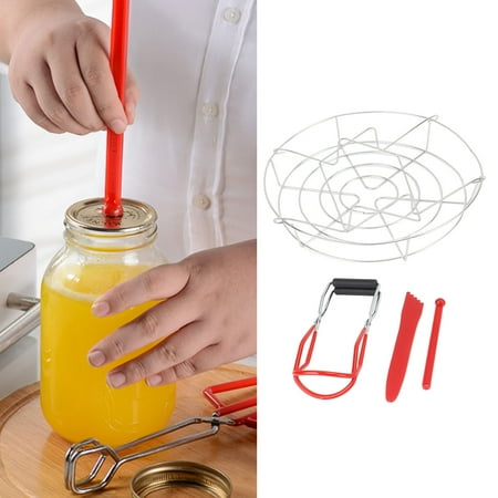 Canning Supplies Starter Kit Stainless Steel Magnetic Lid Lifter Bubble ...