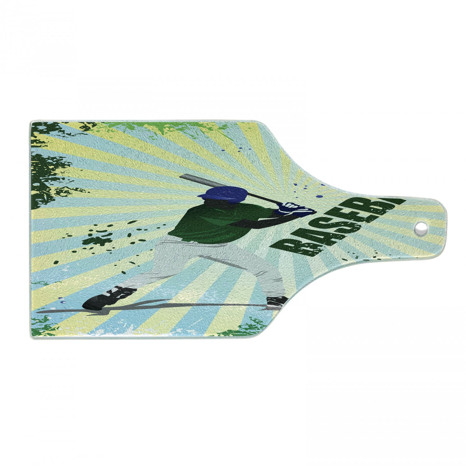 Baseball Cutting Board, Grunge Softball Batter Gear Athlete Competition ...