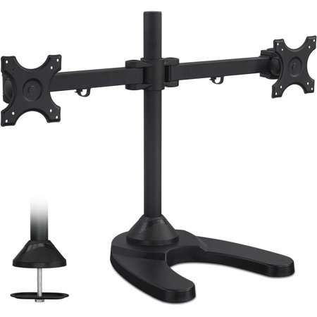 Sinda Dual Monitor Desk Mount Stand for LCD LED Computer Displays Two ...