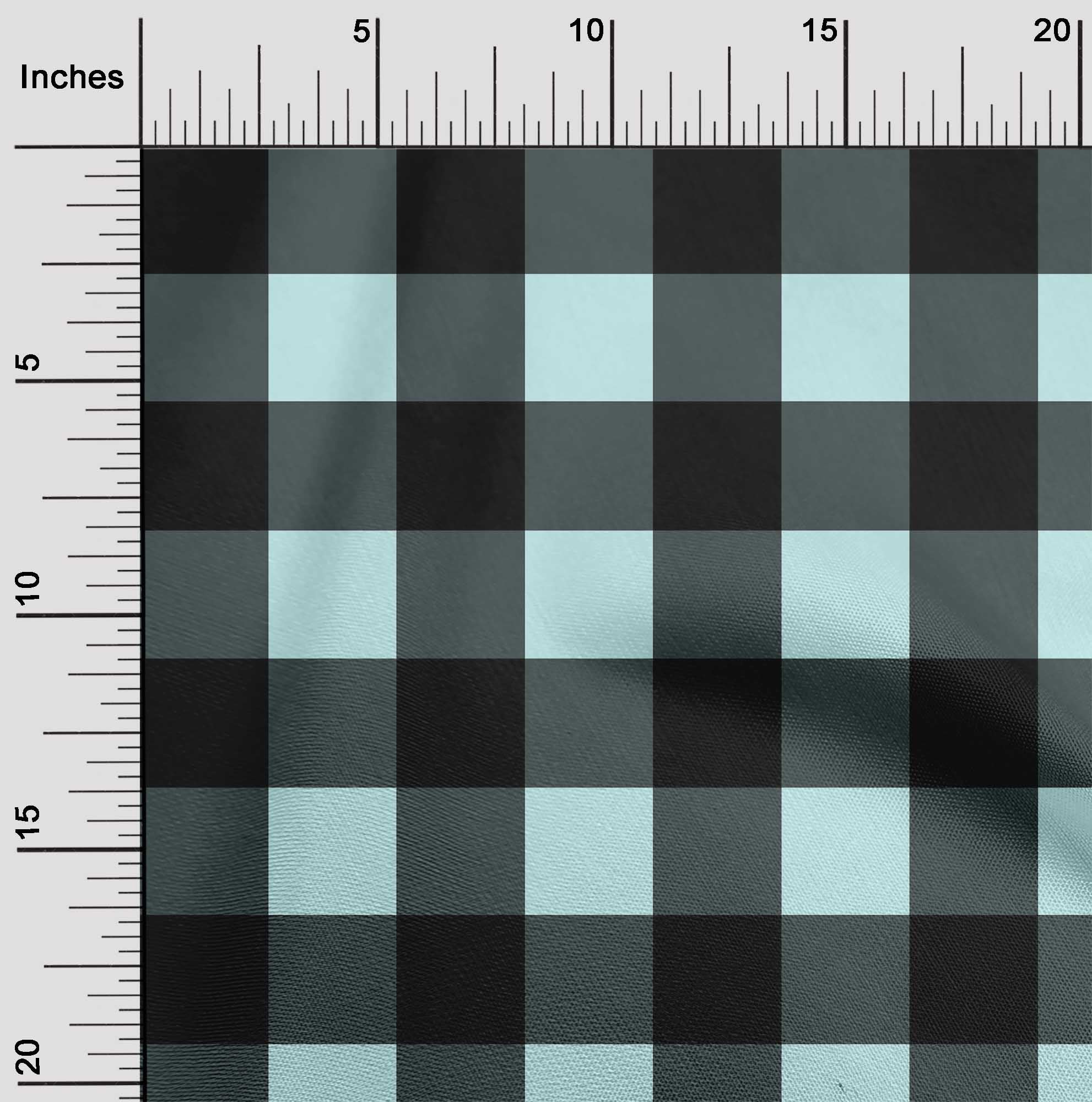 oneOone Silk Tabby Baby Blue Fabric Gingham Check Dress Material Fabric ...