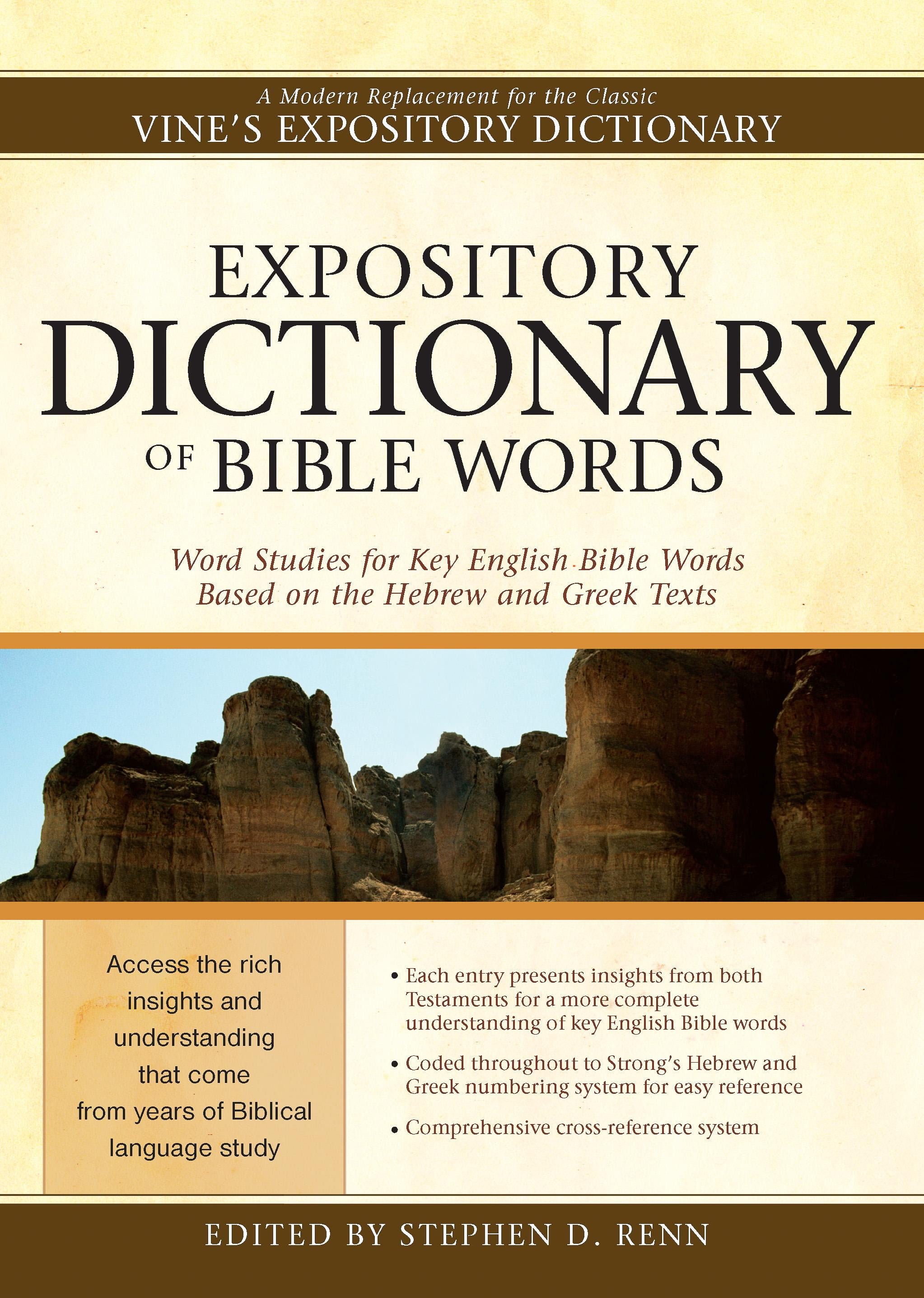 Expository Dictionary of Bible Words : Word Studies for Key English ...