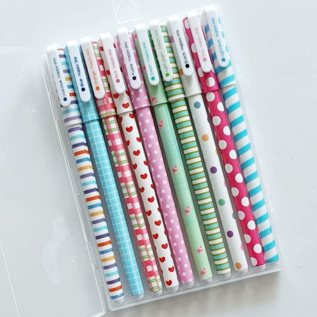Sencoo 10 pack Cute Color Pens for Women Colorful Gel Ink Pens Multi ...
