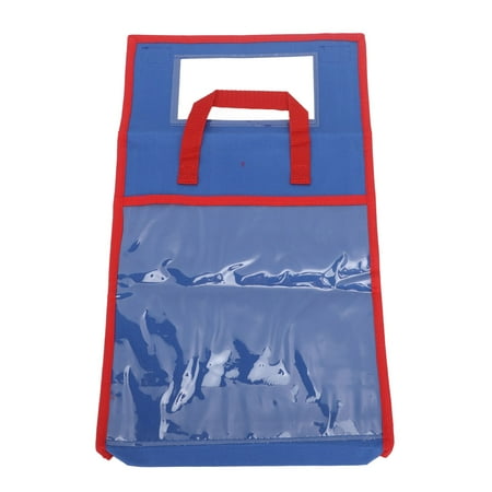 Book Pouch, Stitched On Handle Professional Clear Pocket Classroom Book ...