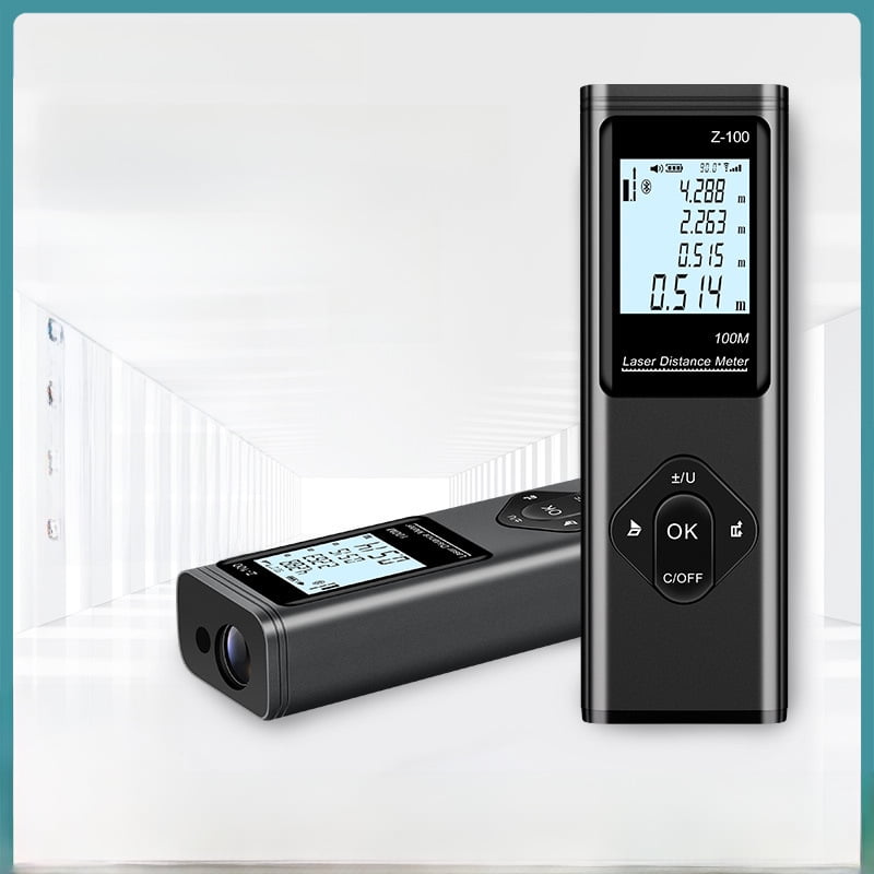 Telémetro láser recto, regla electrónica infrarroja con Bluetooth ...