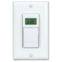 Intermatic EJ600 120 Volt Indoor Digital Astro In-Wall Timer, White ...