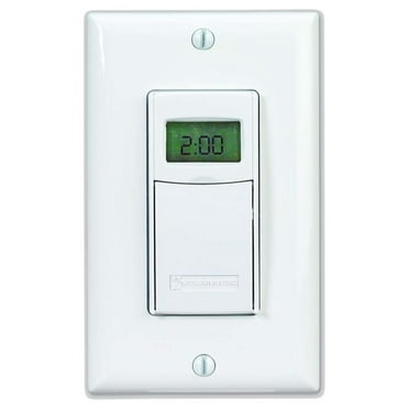 Intermatic EJ600 120 Volt Indoor Digital Astro In-Wall Timer, White ...