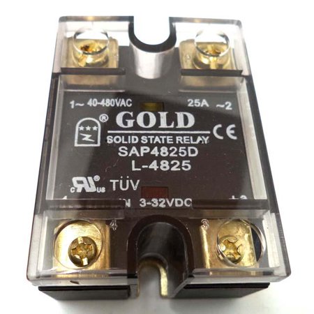 SAP4825D-L - RELAY SSDC 3-32V 25A/480VAC SCREW MOUNT WITH INDICATOR ...