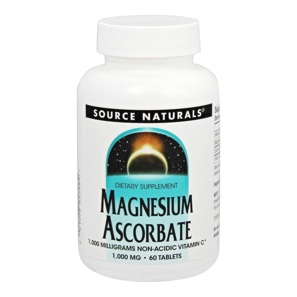 Source Naturals - Magnesium Ascorbate 1000 mg. - 60 Tablet(s) - Walmart ...