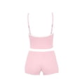 Costeam Womens Lace Trim Camisole and Hot Pants Two Piece Loungewear ...