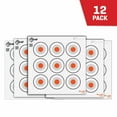 EZ Aim 9-Spot Bullseye Paper Targets 12in Square 12-Pack .39lb for ...