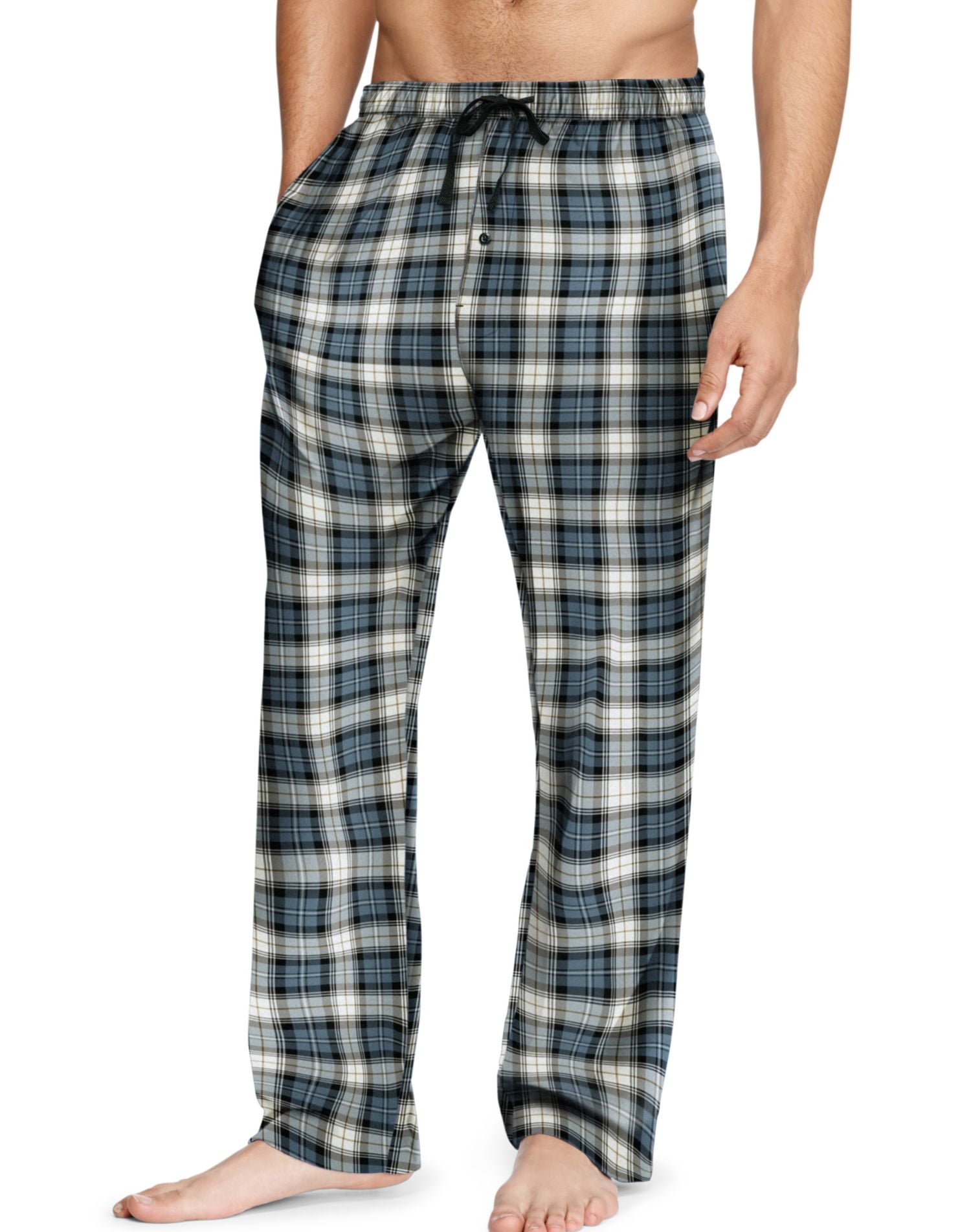 Men`s Flannel Pants with Comfort Flex Waistband, 02006/02006X, S ...