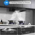 Black Range Hood 24 inch,Ductless Range Hood Under Cabinet,Black ...
