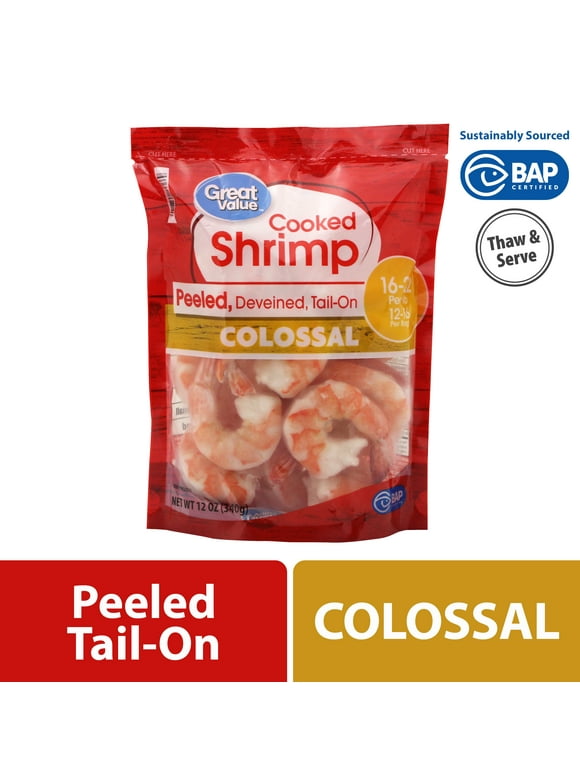 Cooked Shrimp in Seafood Meal Options - Walmart.com