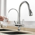 3 Way Kitchen Faucet with Shower Extendable Brass 360 ° Swiveling ...