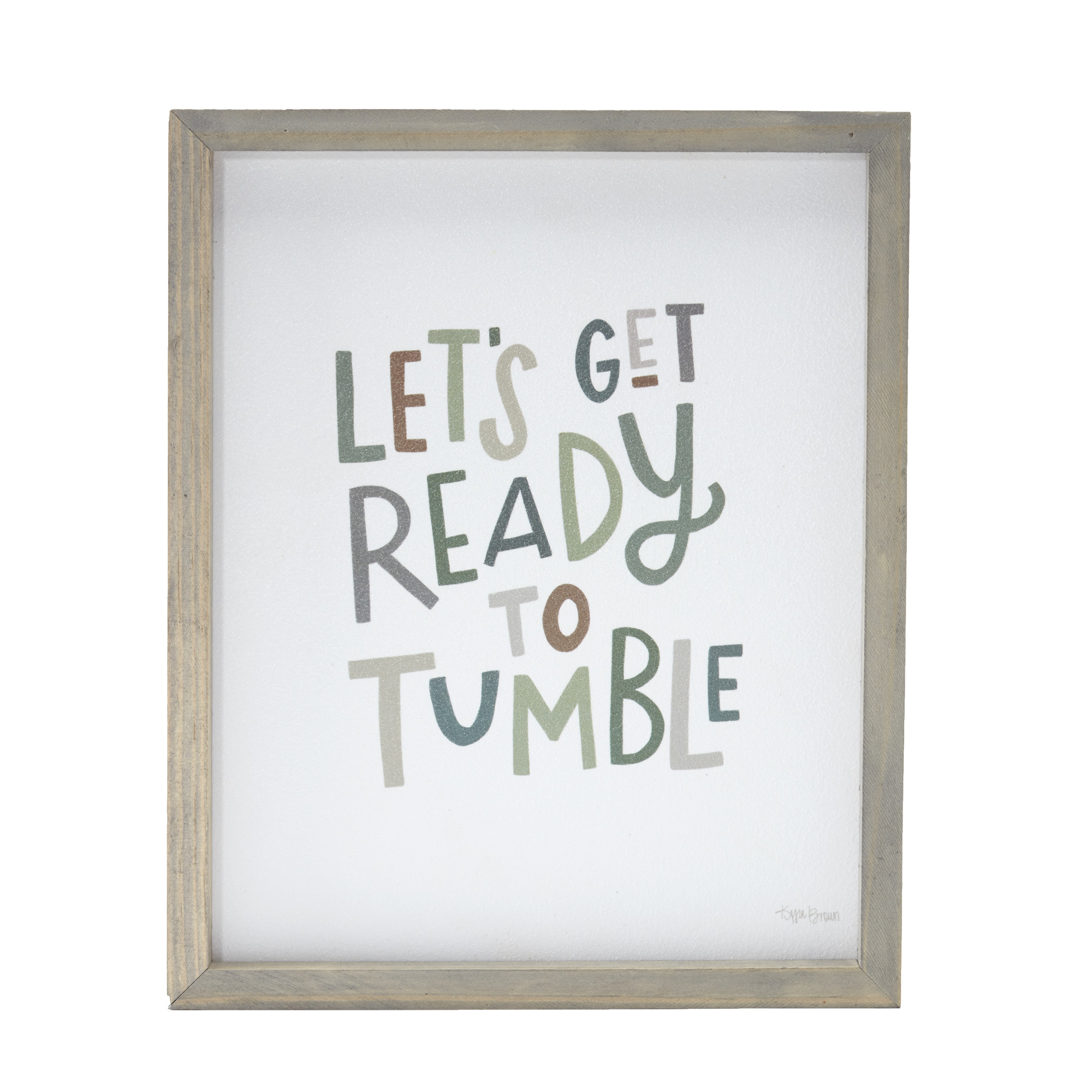 Lets Get Ready to Tumble - Decorative Novelty Laundry Room Sign ...
