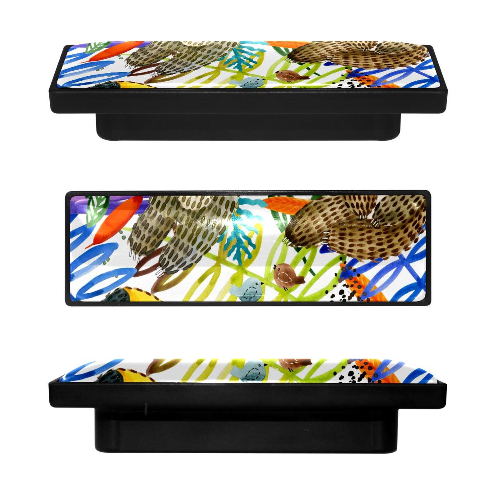 4 Pcs Rectangle Cabinet Handle Cupboard Knob Drawer Pulls Handle ...