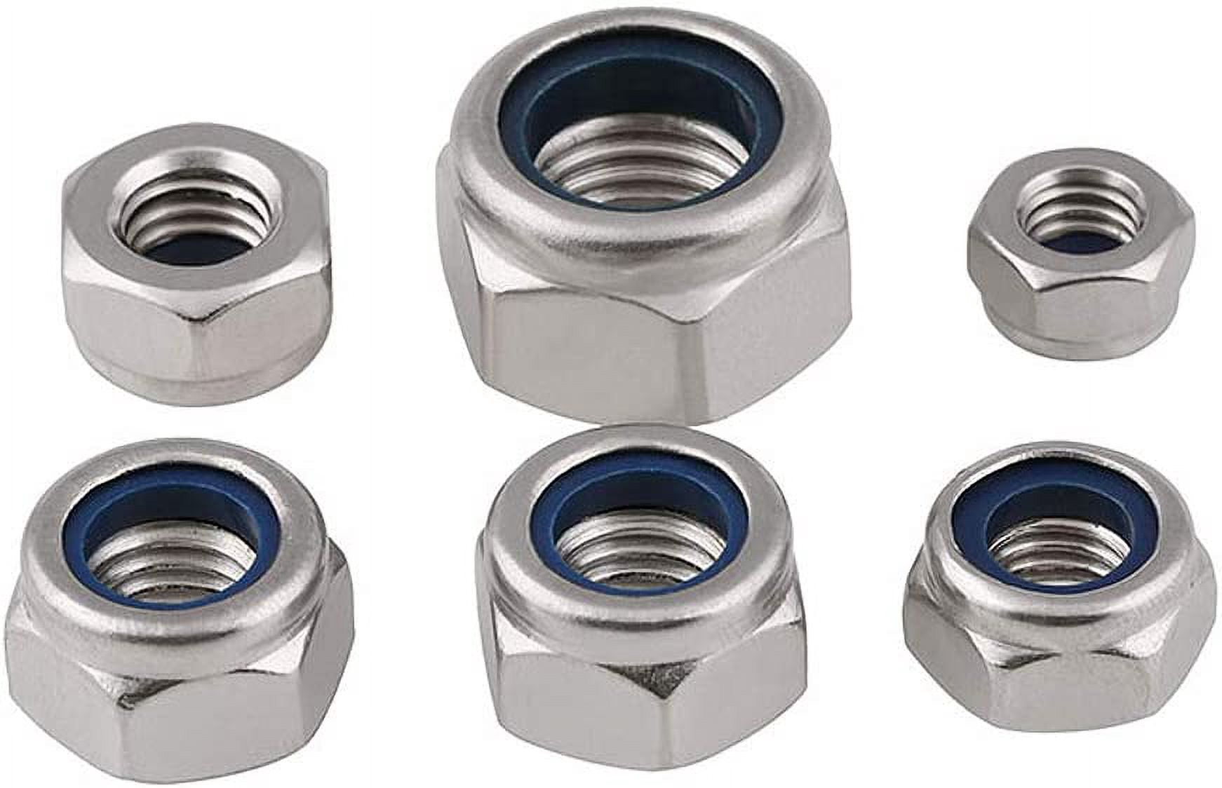 Tuerca de seguridad de nailon M2.5 (2,5 mm), tuercas hexagonales ...