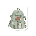 GASTROPOD 2026 New Cute Women Backpack Preppy Multi-Pocket Nylon ...