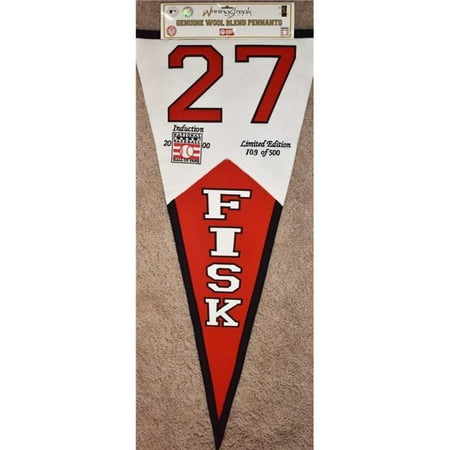 Real Deal Memorabilia CFiskHOFPennant-109 Carlton Fisk 2000 Hall of ...