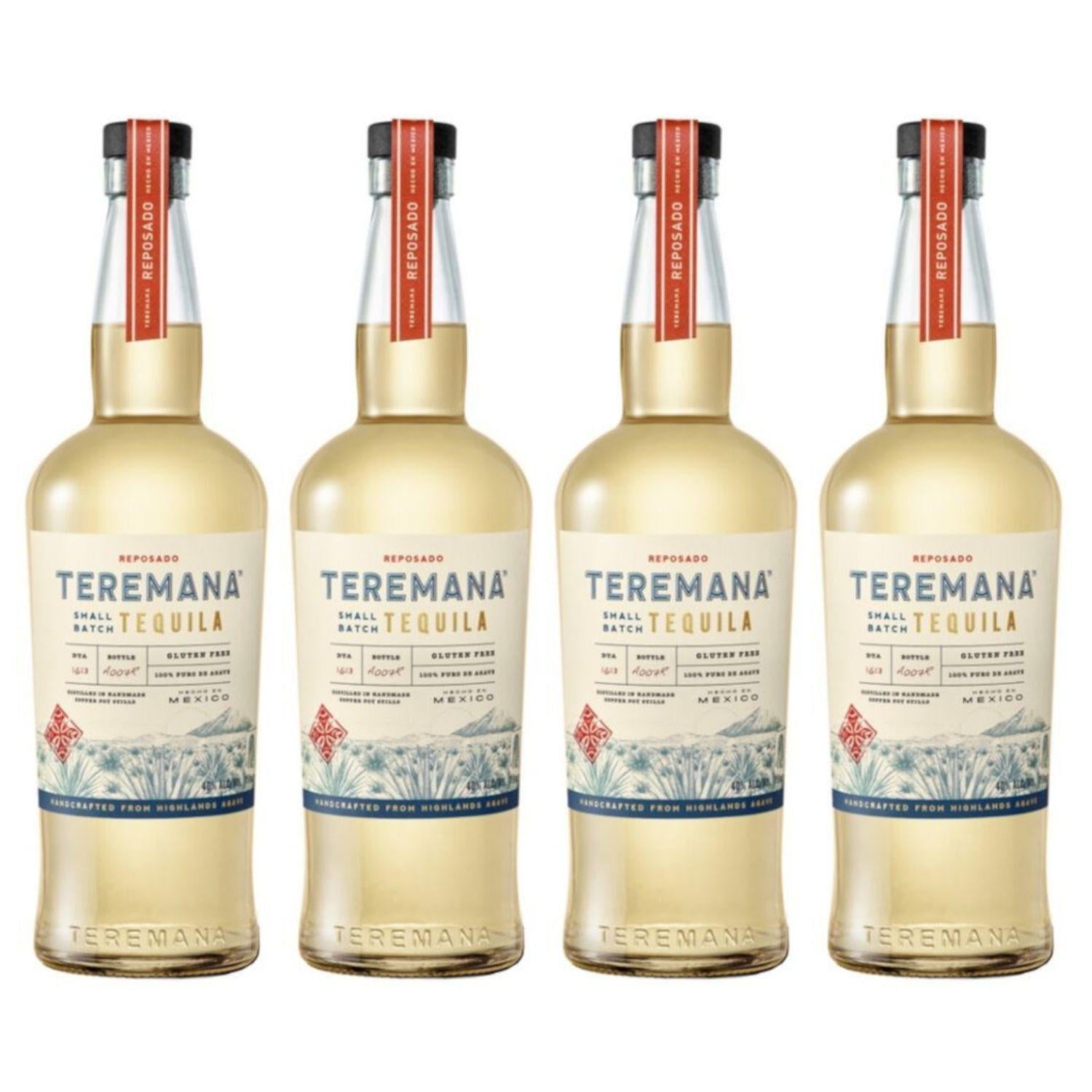 Pack de 4 Tequila Teremana Reposado 750 ml Teremana Reposado | Walmart ...