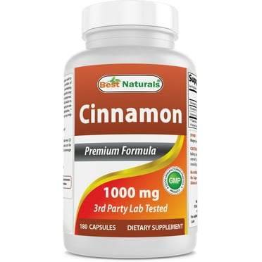Best Naturals Health Pills: Cinnamon 1000mg with Chromium 200mcg, 180 ...