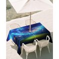 60x120 Inch Outdoor Tablecloth with Umbrella Hole Zipper Rectangle ...