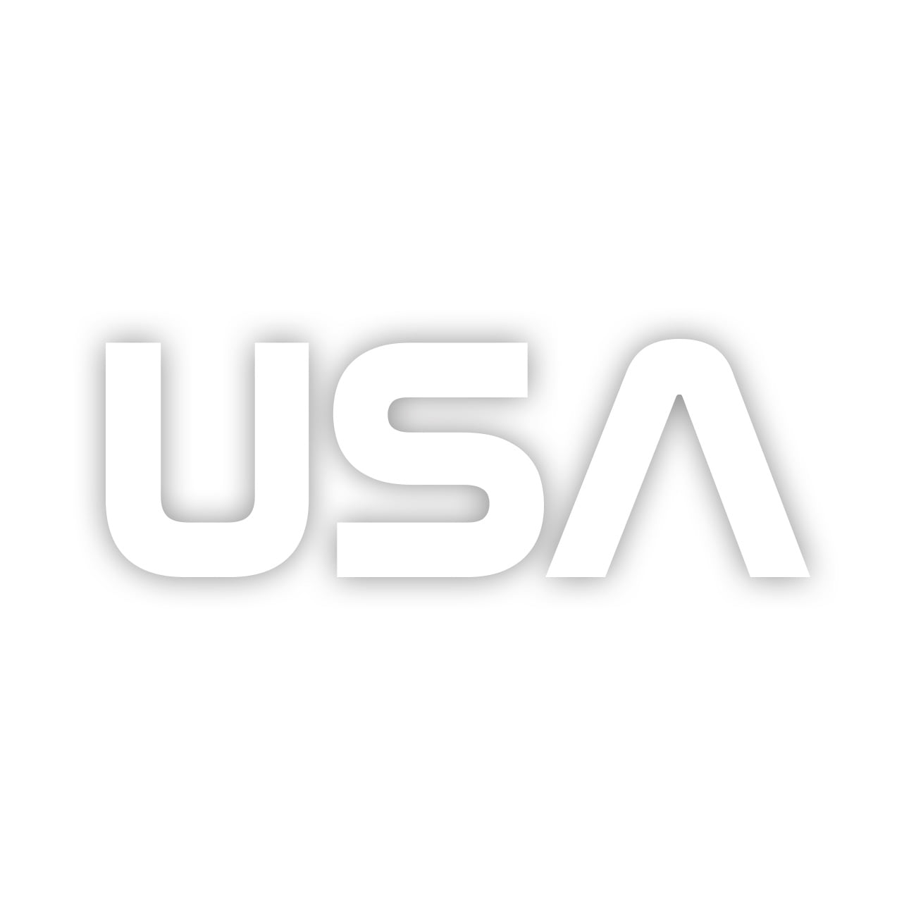 NASA Font USA Sticker Decal Die Cut - Self Adhesive Vinyl ...