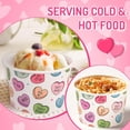 100 Pcs 9 Oz Valentine's Day Treat Snack Cups Colorful Conversation ...