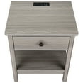 DecorTech Traditional Rectangular End Table with AC Power and USB ...