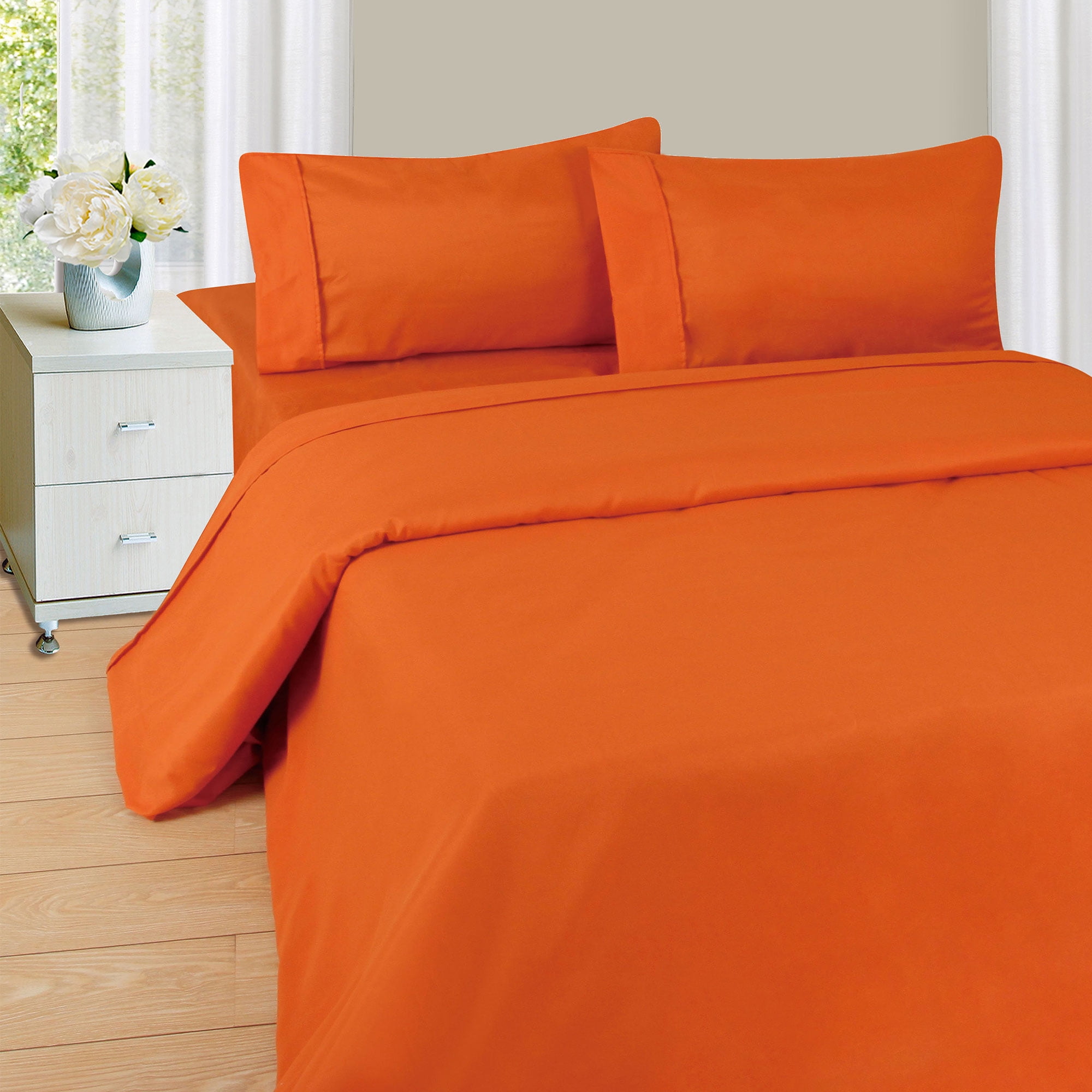 Somerset Home Series Microfiber Sheet Set, Red, King - Walmart.com ...