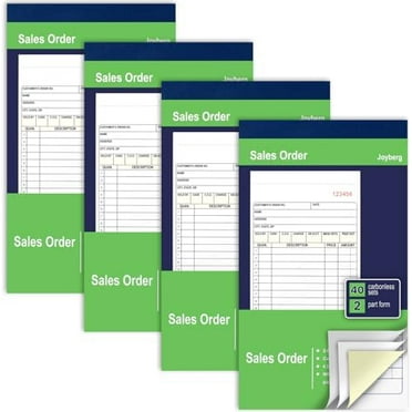 "10 Pack Small Business Sales Book - Carbonless Duplicate Forms, Order ...