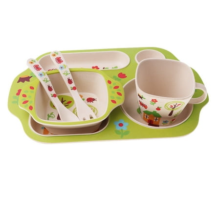 Tableware Bowl Cup Plate 5pc/set Cartoon Tableware | Walmart Canada