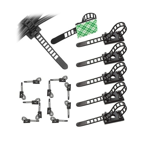 Adjustable Cable Holders, 50 Pieces Cable Clips Adjustable Cable Ties ...