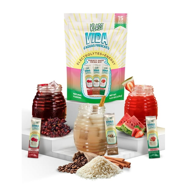 Paquetes de polvo sin azúcar Hydration + Energy KLASS VIDA | Walmart en ...