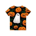 Abcomgle Girls Halloween Shirts 10-12 Spooky Ghost Pumpkin Graphic Tee ...