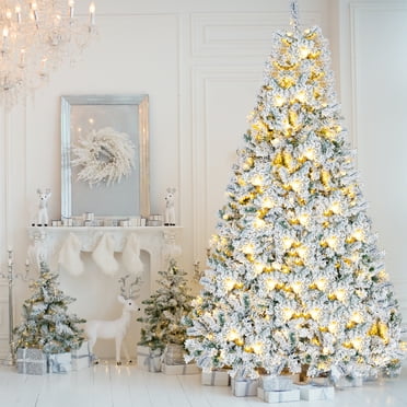 HOMCOM 5' Prelit Artificial Christmas Tree with Warm White LED Lights ...