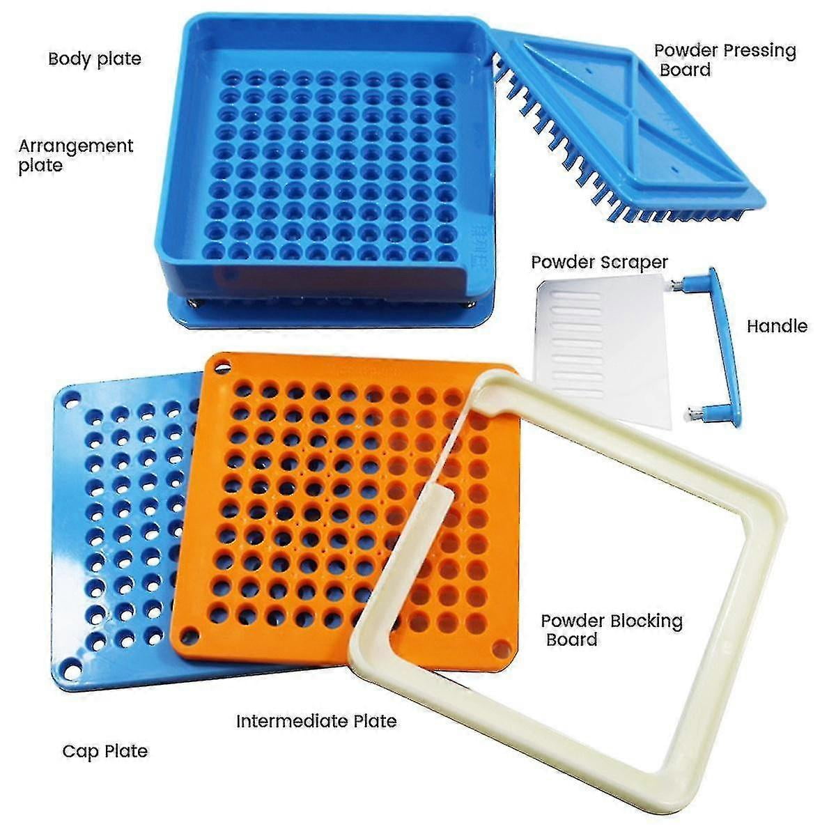 100 Holes Capsule Filling Machine Tray Board With Fit Diy 00 | Walmart ...