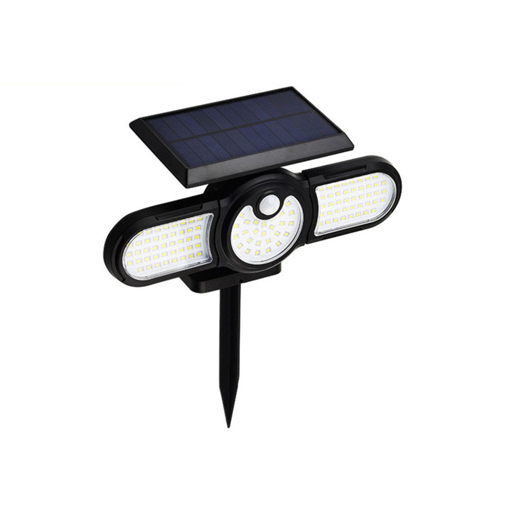 LED Solar Motion Lights 3 Heads Adjustable Solar Powered Path Lights ...