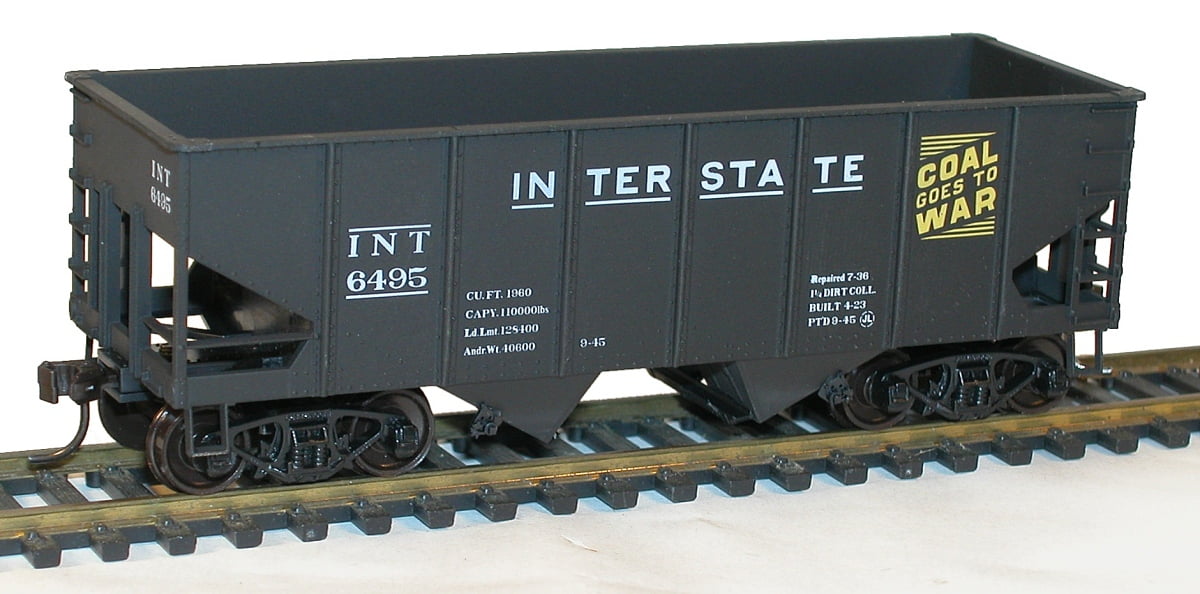 Accurail 80851 HO Interstate Coal Goes to War URSA 55-ton 2-bay Open ...