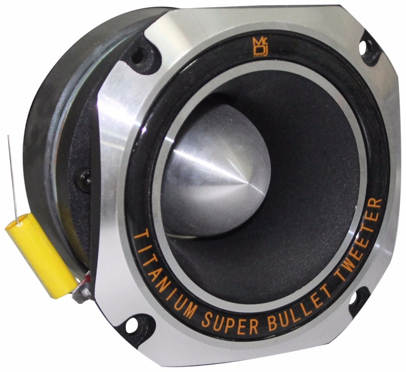 Mr. Dj HD1000S 4-Inch Titanium Bullet High Compression Tweeter with 11 ...