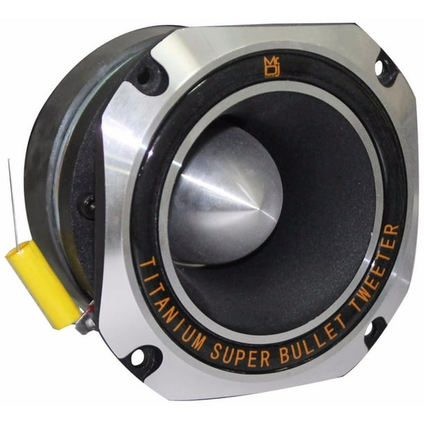 Mr. Dj HD1000S 4-Inch Titanium Bullet High Compression Tweeter with 11 ...