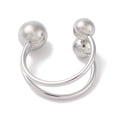 304 Stainless Steel Round Cuff Rings for Women Stainless Steel Color ...