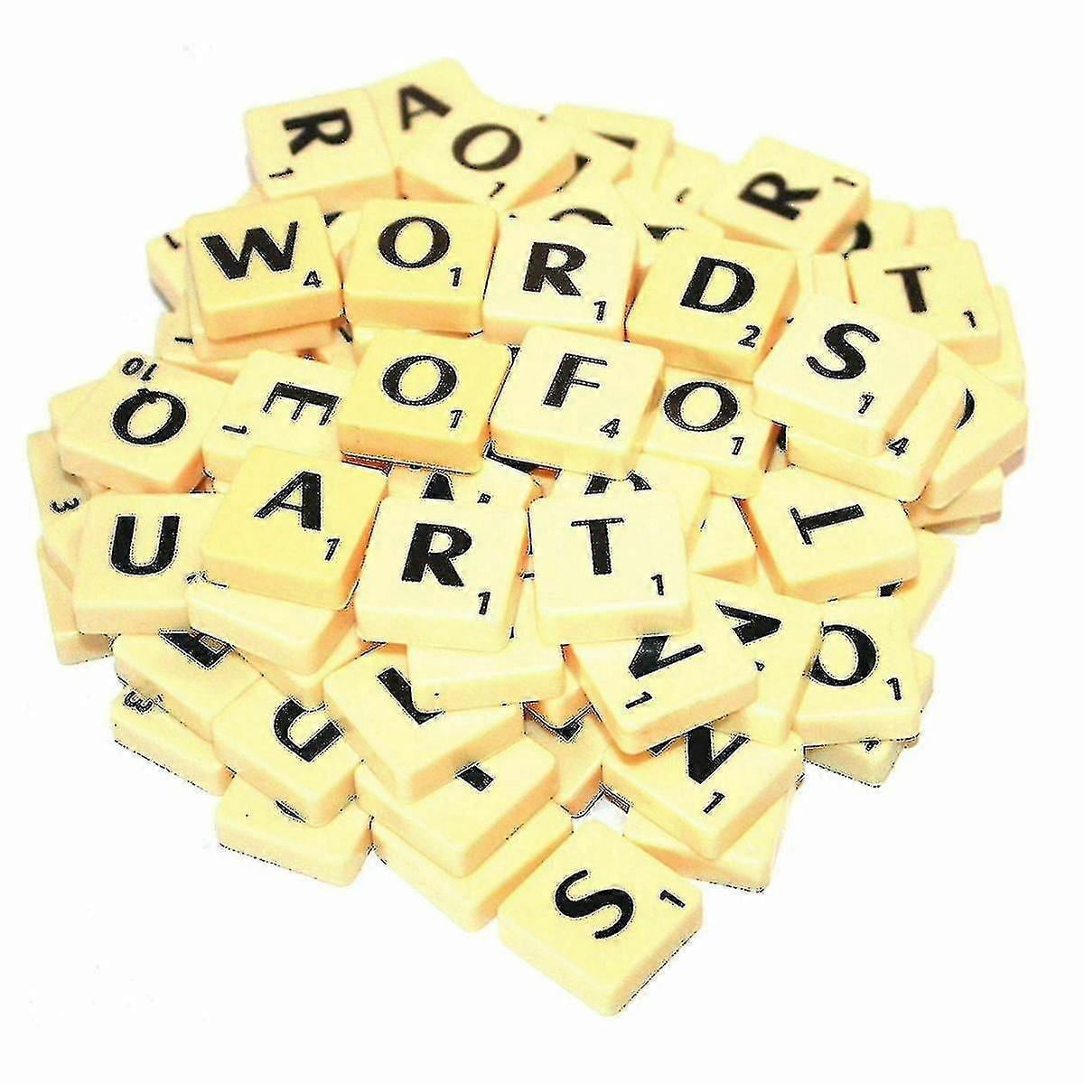 Fichas de Scrabble de plástico Az, letras del alfabeto con puntuación y ...